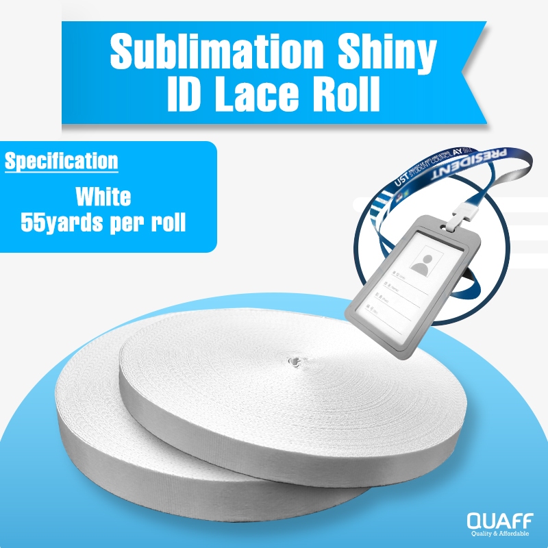 Sublimation Printable Double-Sided White Shiny Id Lace Lanyard Roll 55 ...