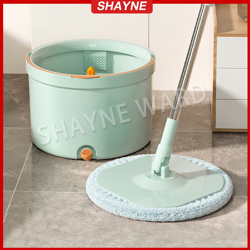Magic Spin Mop Self Wash Mop with Flushing Bucket 360 Rotating Mop 2in1 ...