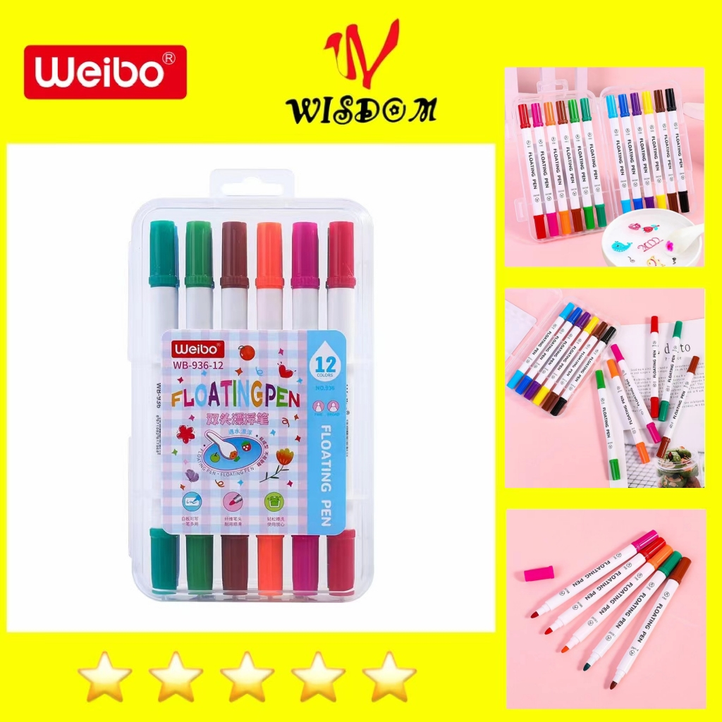 WISDOM WEIBO WB-936-12 FLOATING PEN SCHOOL SUPPLIES | Shopee Philippines
