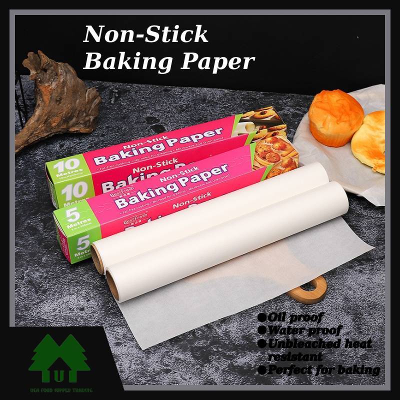 Baking Paper Parchment Paper Baking Sheets for Baking 10M / 5m | Shopee ...