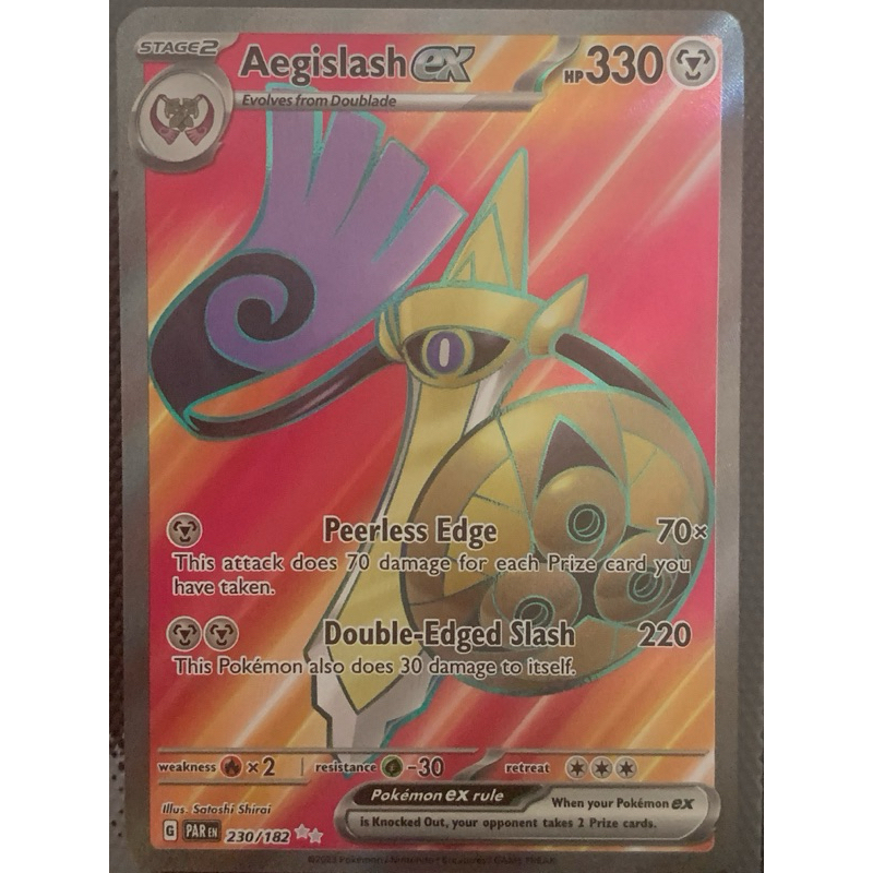 Pokemon TCG Aegislash ex Paradox Rift 230/182 | Shopee Philippines