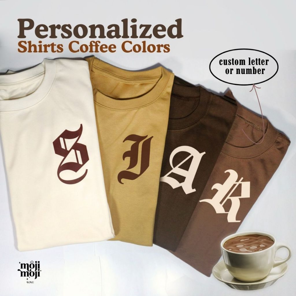 PERSONALIZED CUSTOM INITIALS / NUMBERS SHIRT and HOODIES | Shopee ...