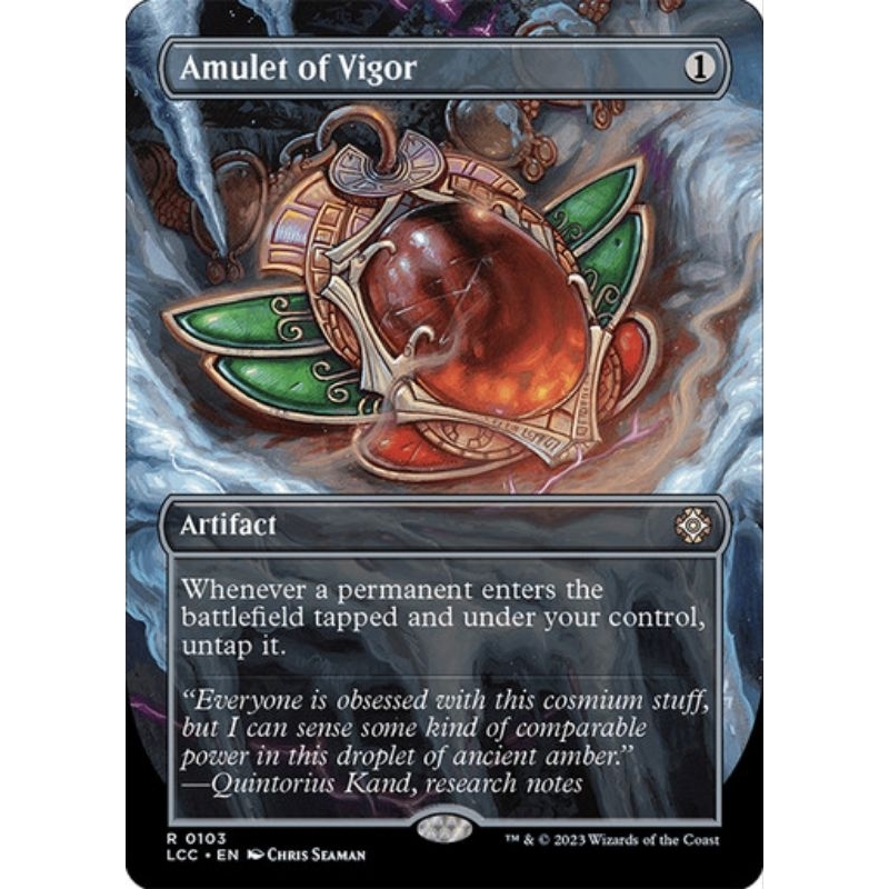 Amulet of Vigor (borderless) - LCC - Rare - MTG Cards (WotC) | Shopee ...