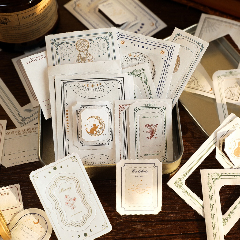 Tangshi rip off /Twilight tear frame notes summer imprint/ Label Paper ...