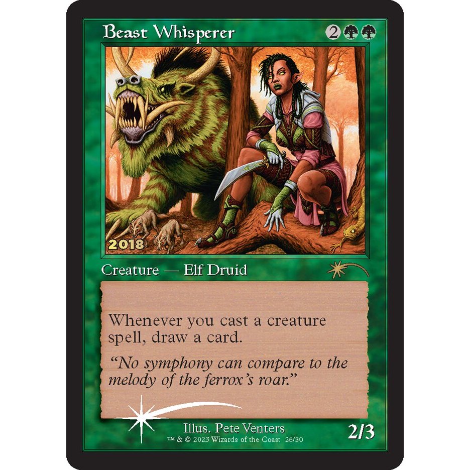 Beast Whisperer - 30th Anniversary Promos (30A-P) MTG Card | Shopee ...