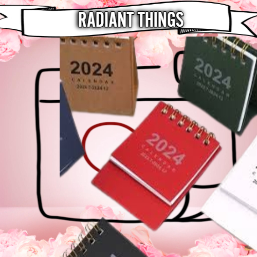 RADIANT THINGS NEW DESK CALENDAR FOR 2024 | Shopee Philippines