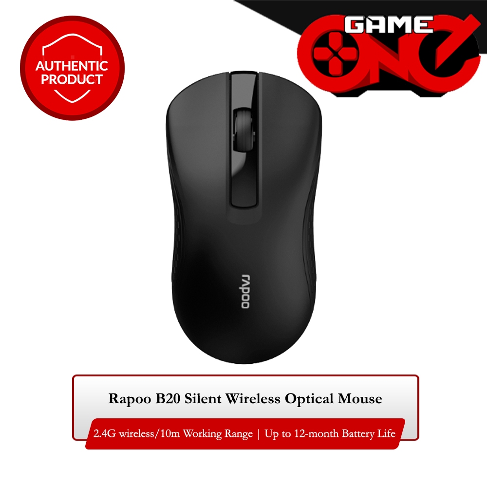 Rapoo B20 Silent Wireless Optical Mouse | Shopee Philippines
