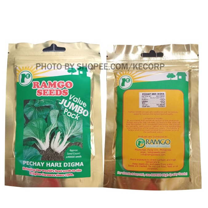 Ramgo Pechay Hari Digma Jumbo Pack 40,000 Seeds Value Pack | Shopee ...