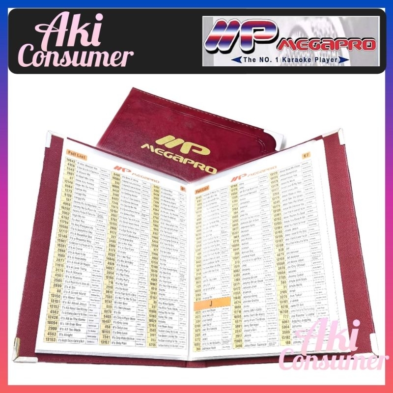 Megapro Updated Songbook Compatible Models MP-1000,MP-1000pro,MP-2000 ...