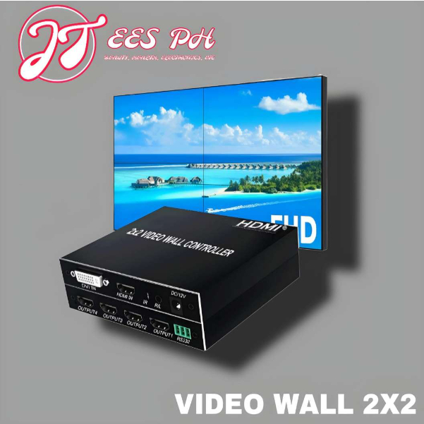 2x2 HDMI Video Wall Controller, HDMI & DVI Support 4K Input TV Wall ...