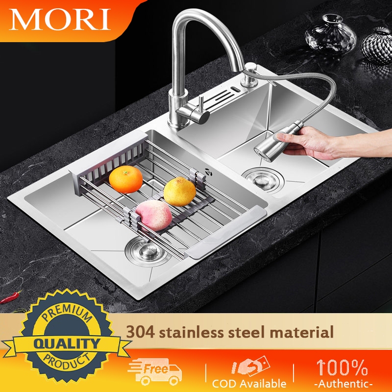 Kitchen sink 304 stainless steel 2.2MM thickened material kitchen ...