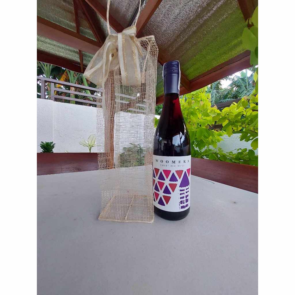 Abaca Wine Bag with free sweet red wine | Shopee Philippines