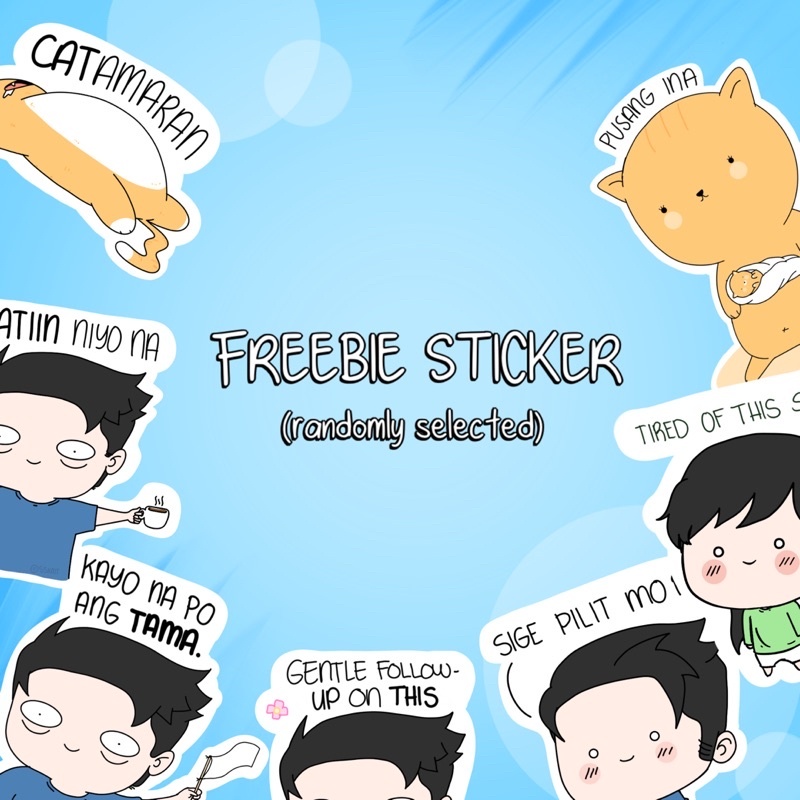 Freebie - Randomly selected sticker | Shopee Philippines