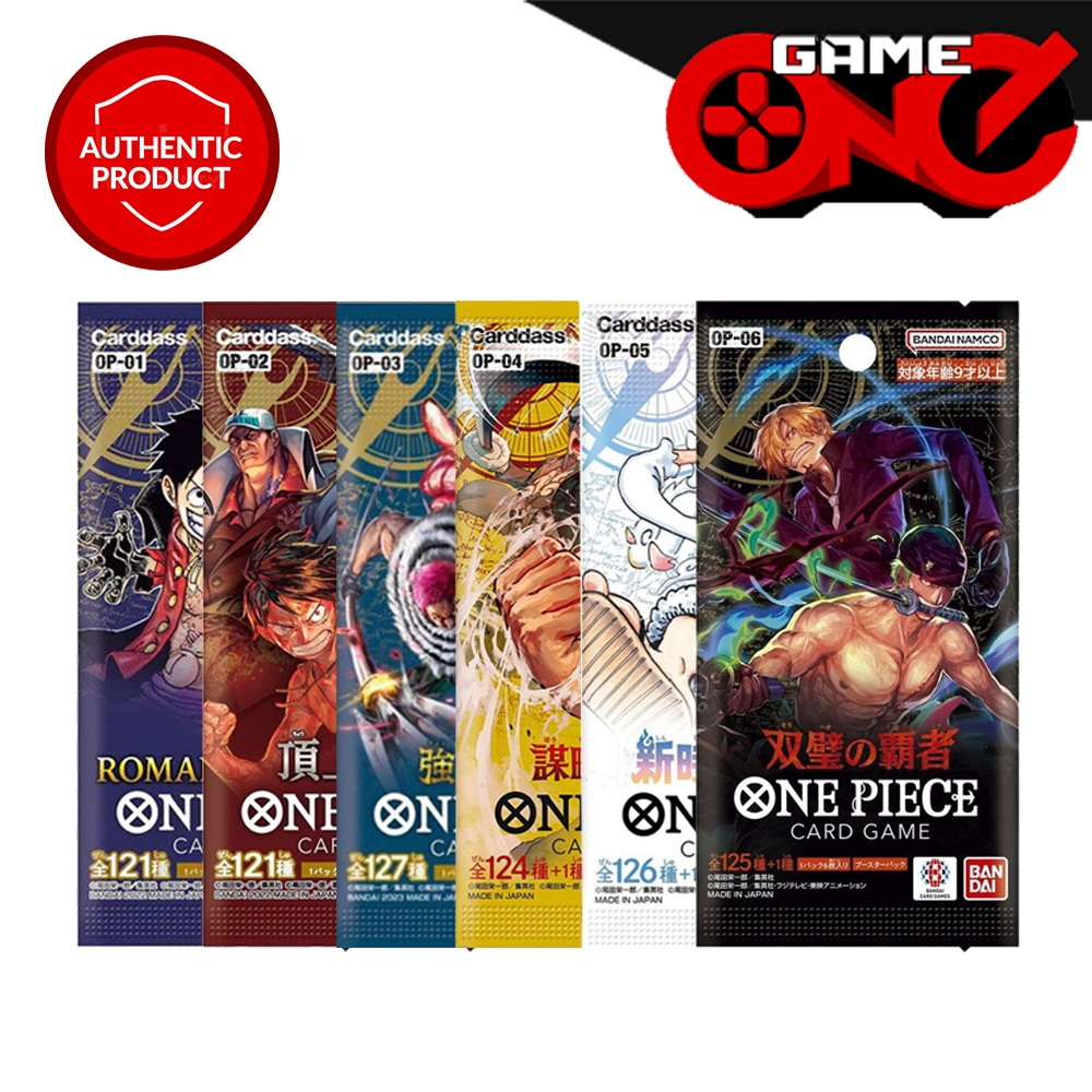 One Piece Card Game Booster Pack (Per Piece Only No Box) | Shopee ...