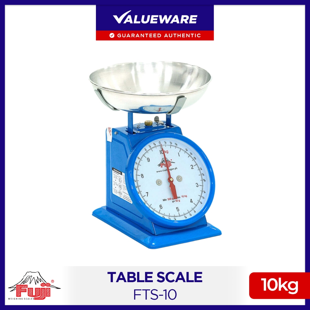 FUJI 10kg Table Scale FTS-10 with Small Bowl Pan Mechanical Dial Heavy ...