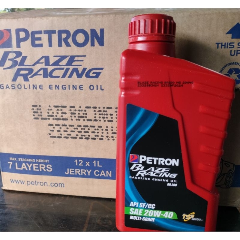 Petron Blaze Racing Gasoline Engine Oil BR200 Multi-Grade SAE 20W-40 1L ...