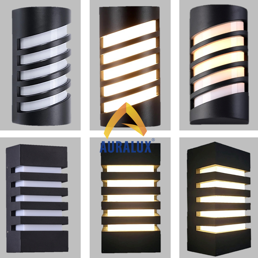 Auralux Wall Light Aluminum Outdoor Wall Lamp Waterproof LED Warmwhite ...