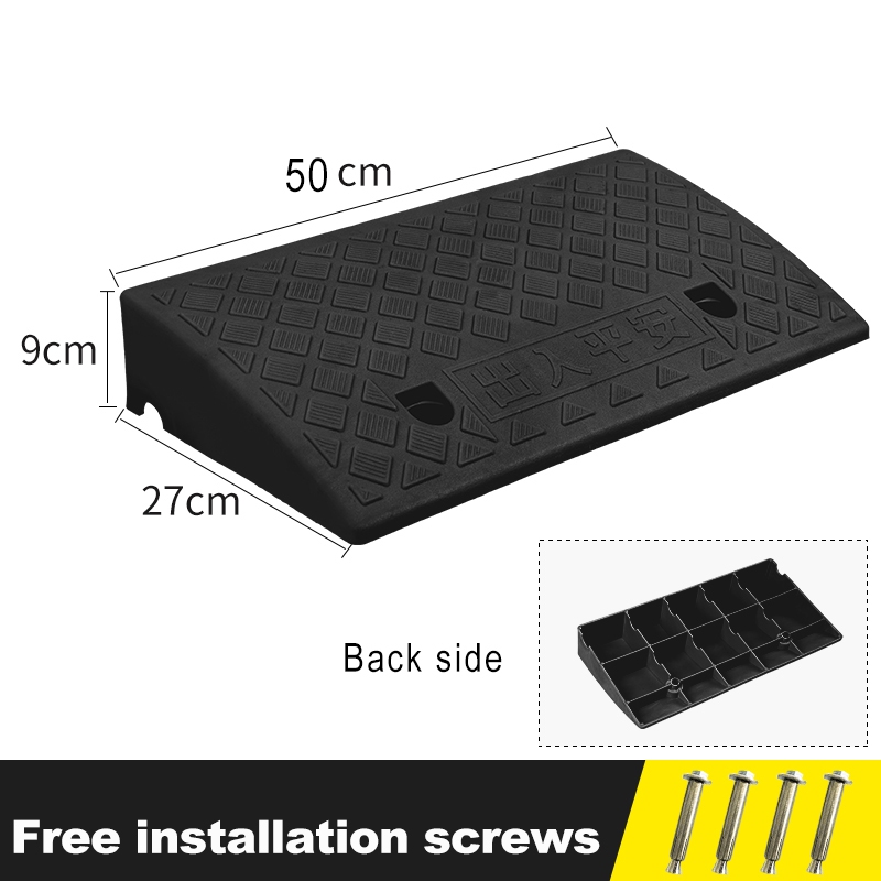 KSL Durable Rubber Climbing Heavy Duty Threshold Uphill Slope Curb Ramp ...