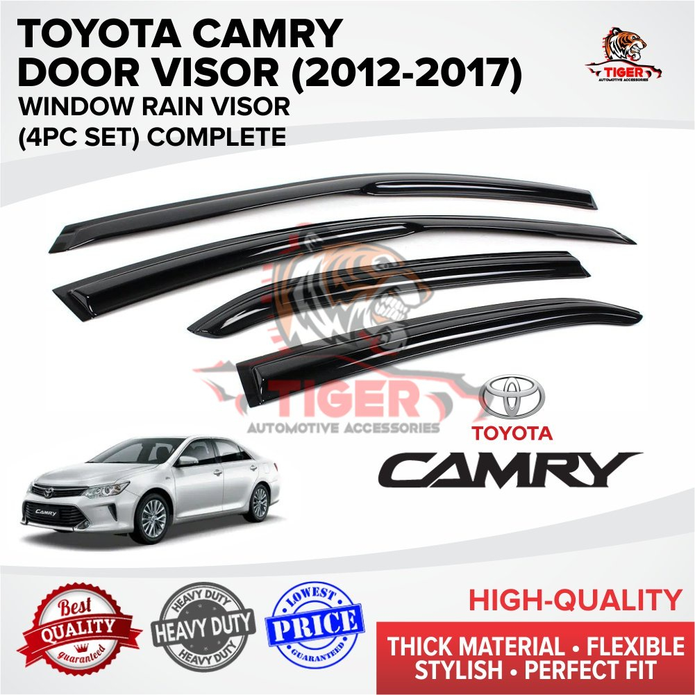 Toyota Camry Rain Visor 2012-2017 Model/Blocker/Sun/Gutter/Weather ...