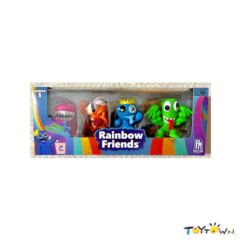 RAINBOW FRIENDS MINI FIGURE 4 PACK RED ORANGE BLUE GREEN SERIES 1 ...