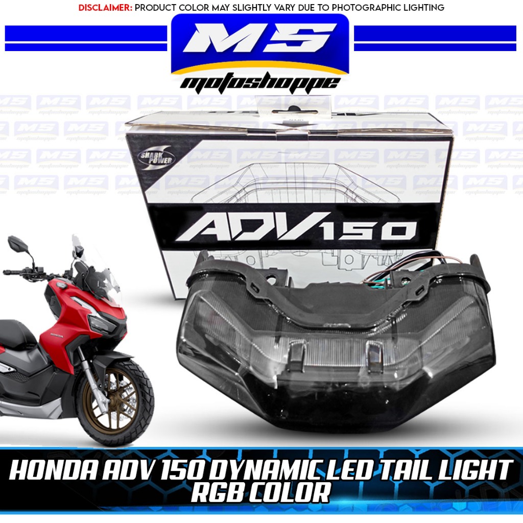 HONDA ADV 150 DYNAMIC LED TAIL LIGHT RGB COLOR - MOTOSHOPEE MOTORCYCLE ...