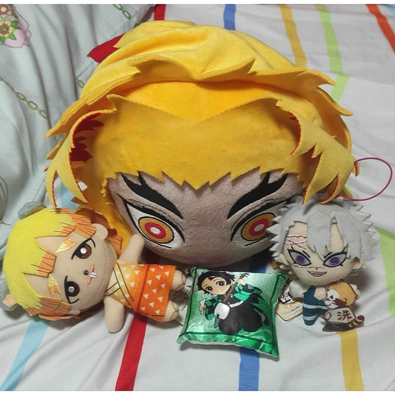 DEMON SLAYER PLUSH SUPER SALE BUNDLE Rengoku Zenitsu Sanemi Pillow ...