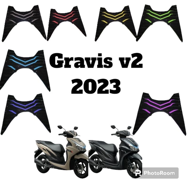 Yamaha Gravis v2 footboard Rubber Matting (2023-2025) | Shopee Philippines