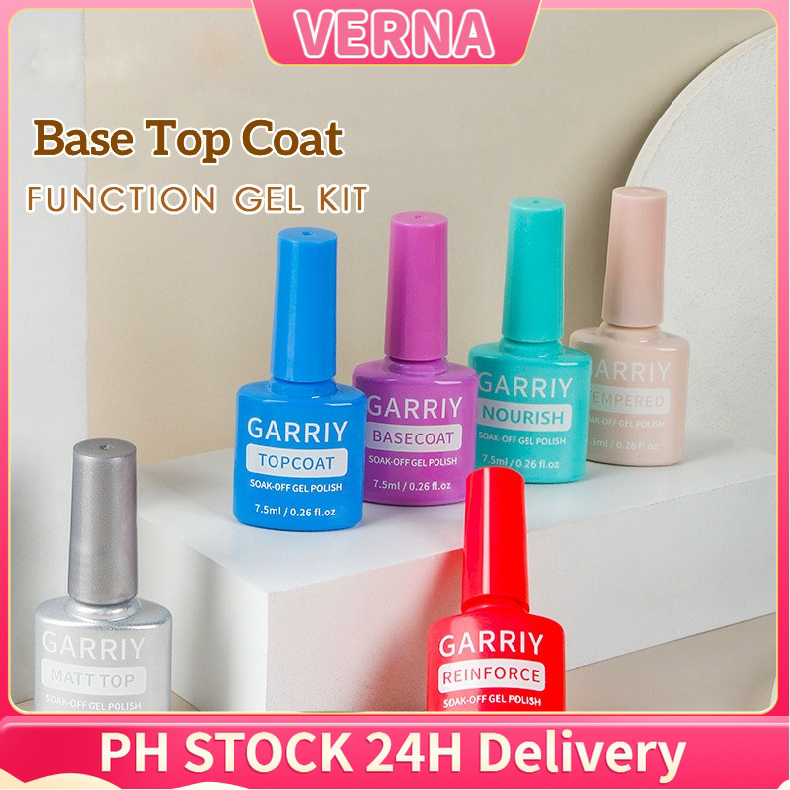 7.5ml Professional Top And Base Coat Gel Nails Soak Off Bulk Base Color ...
