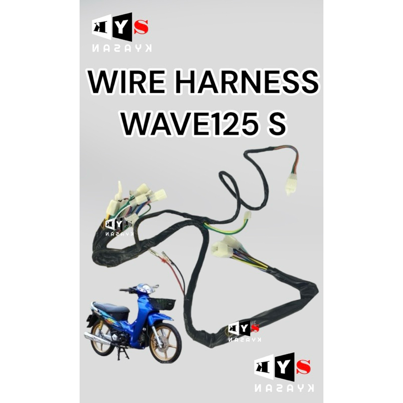 WIRE HARNESS WAVE125 S ,WAVE125 I,TMX155,XRM125,XRM110,MIO,RS100 ...