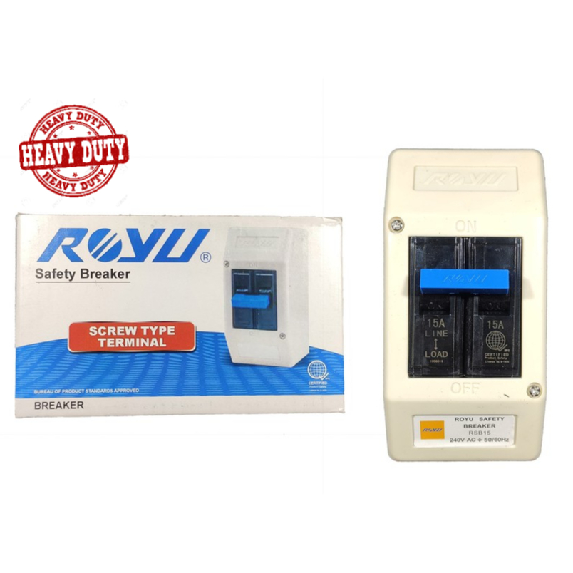 ROYU Safety Breaker - With Enclosure Box Case (Screw Type Terminal ...