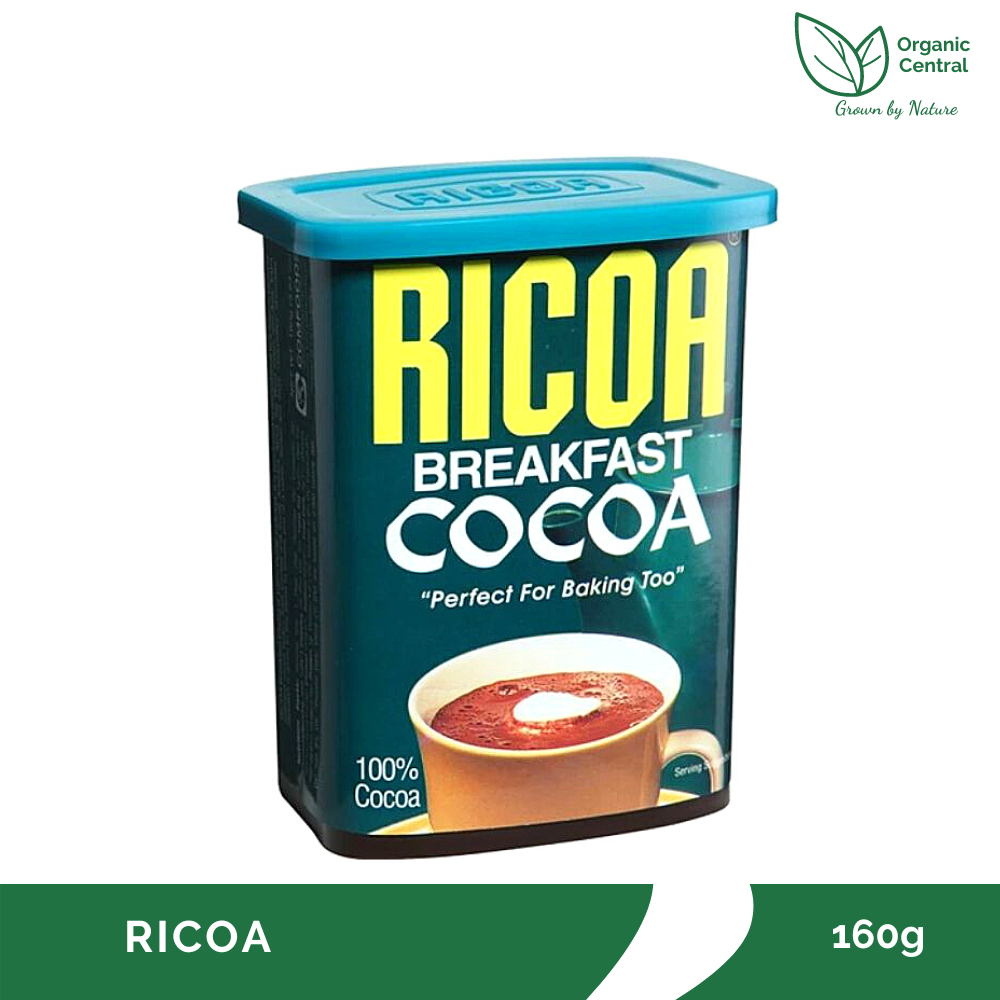 Ricoa Breakfast Cocoa in Canister 100% Natural Cocoa 160g | Shopee ...