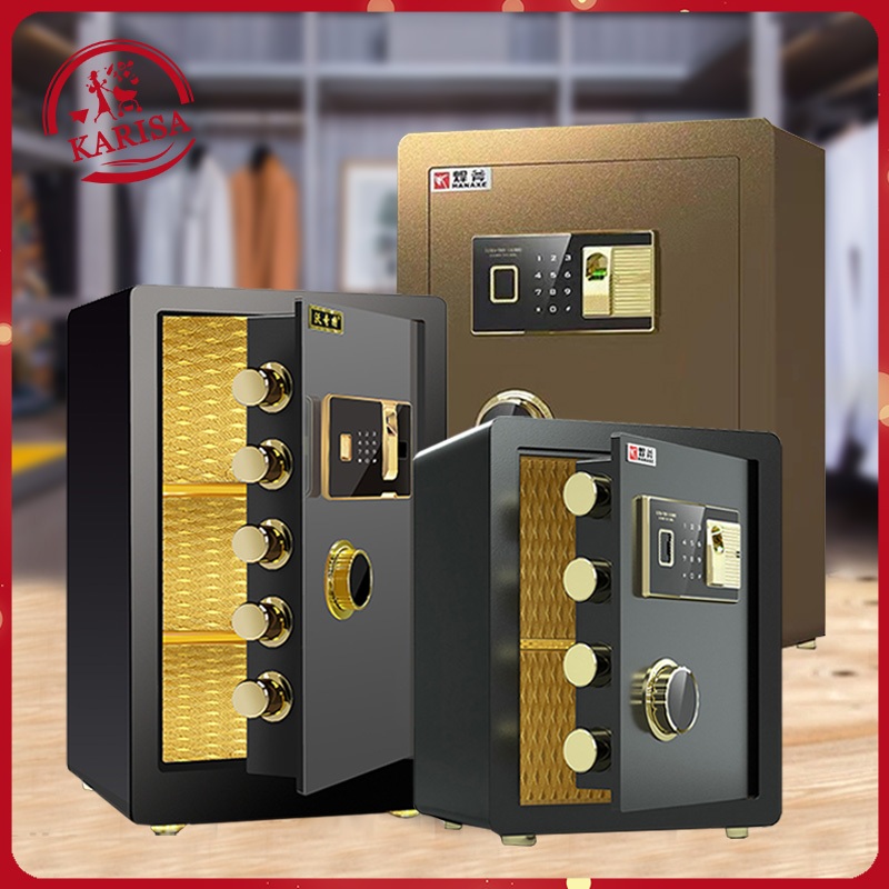 Luxury All Steel Safe Box Fireproof AntiTheft Depository Cash Jewelry ...