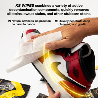 KS Wipes(30WIPES) for Sneaker Gentle Cleaning White Shoes Care Easy ...