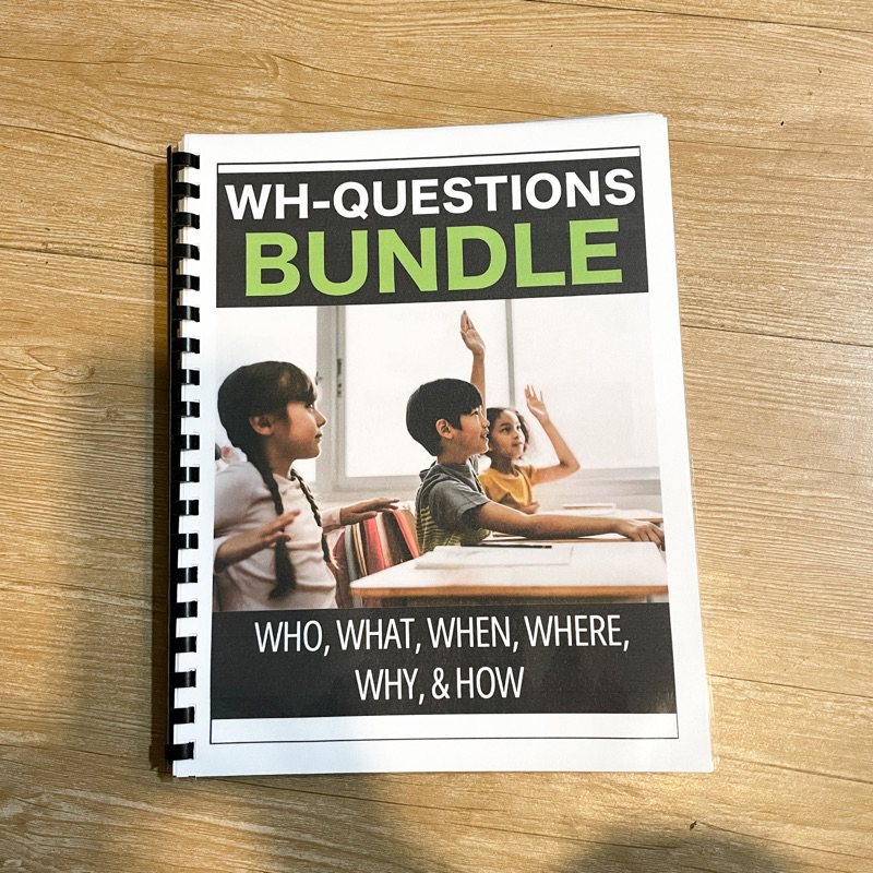 WH-Questions Bundle for Speech Therapy | Shopee Philippines