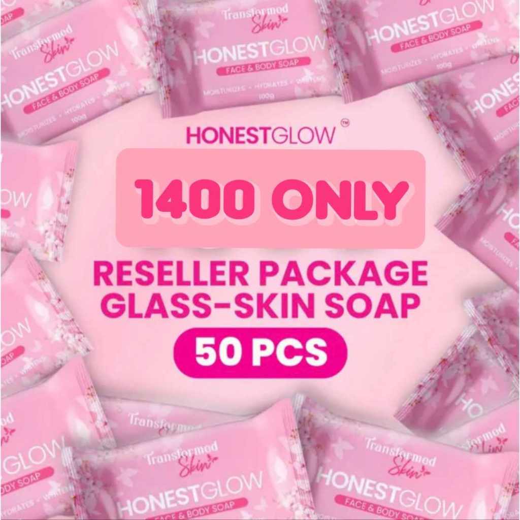 50PCS Honest Glow Glass Skin Soap 70g Reseller Package | Shopee Philippines