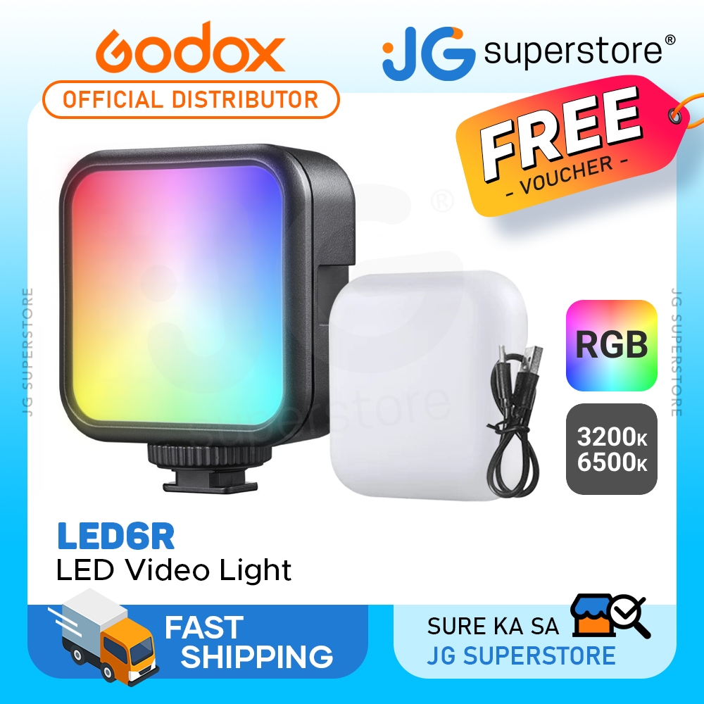 Godox Litemons LED6R Adjustable RGB LED 1800mAh 3200k-6500k ...