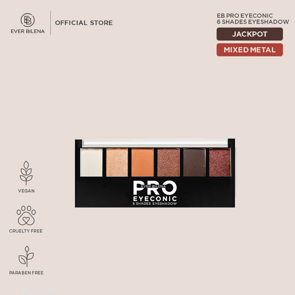 EB Pro Eyeconic 6 Eyeshadow Set 6.8g [Eyeshadow Palette, Multi use ...
