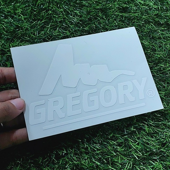 Gregory White Vinyl Sticker Waterproof Decal Stickers | Shopee Philippines