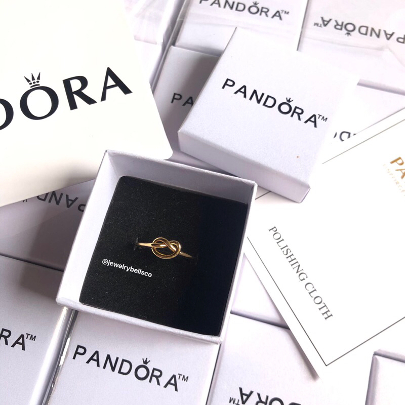 Bc pandora Gold Ring Adjustable with box | Shopee Philippines