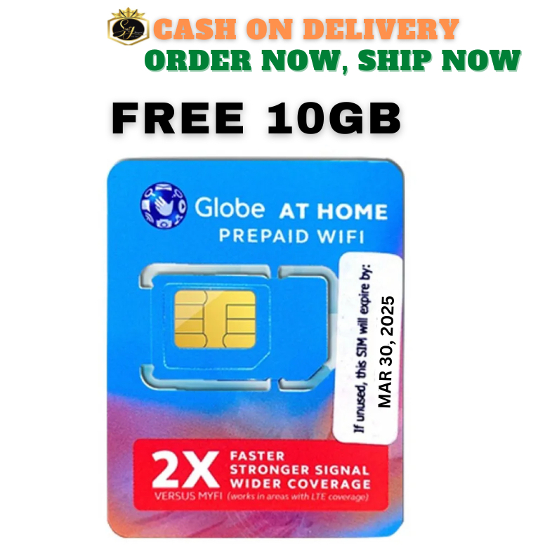 Globe at Home Prepaid Wifi Sim FREE 10GB/20GB Data | Shopee Philippines