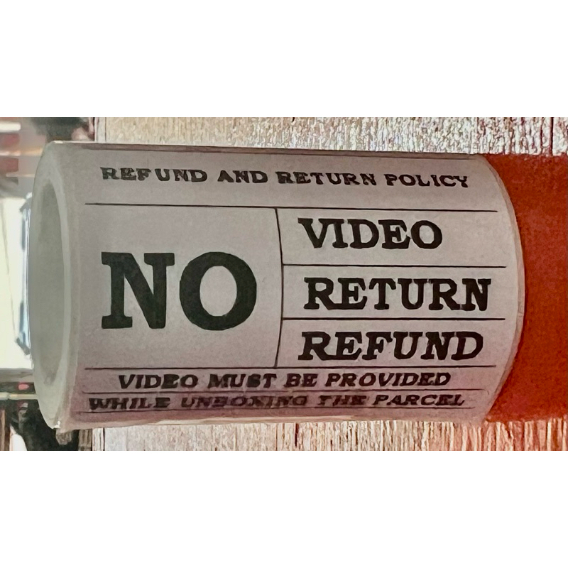 RicaRich - No Video No Refund Sticker (30mm x 40mm) | Shopee Philippines