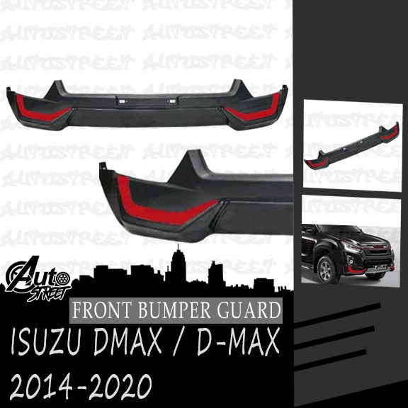 Isuzu Dmax / D-max 2014-2020 Front Bumper Nudge Red Lining Front Bumper ...
