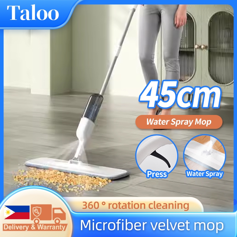 Smart Mop 360 Rotating Lengthen Flat Mop Free Hand Washing Flat Mop ...