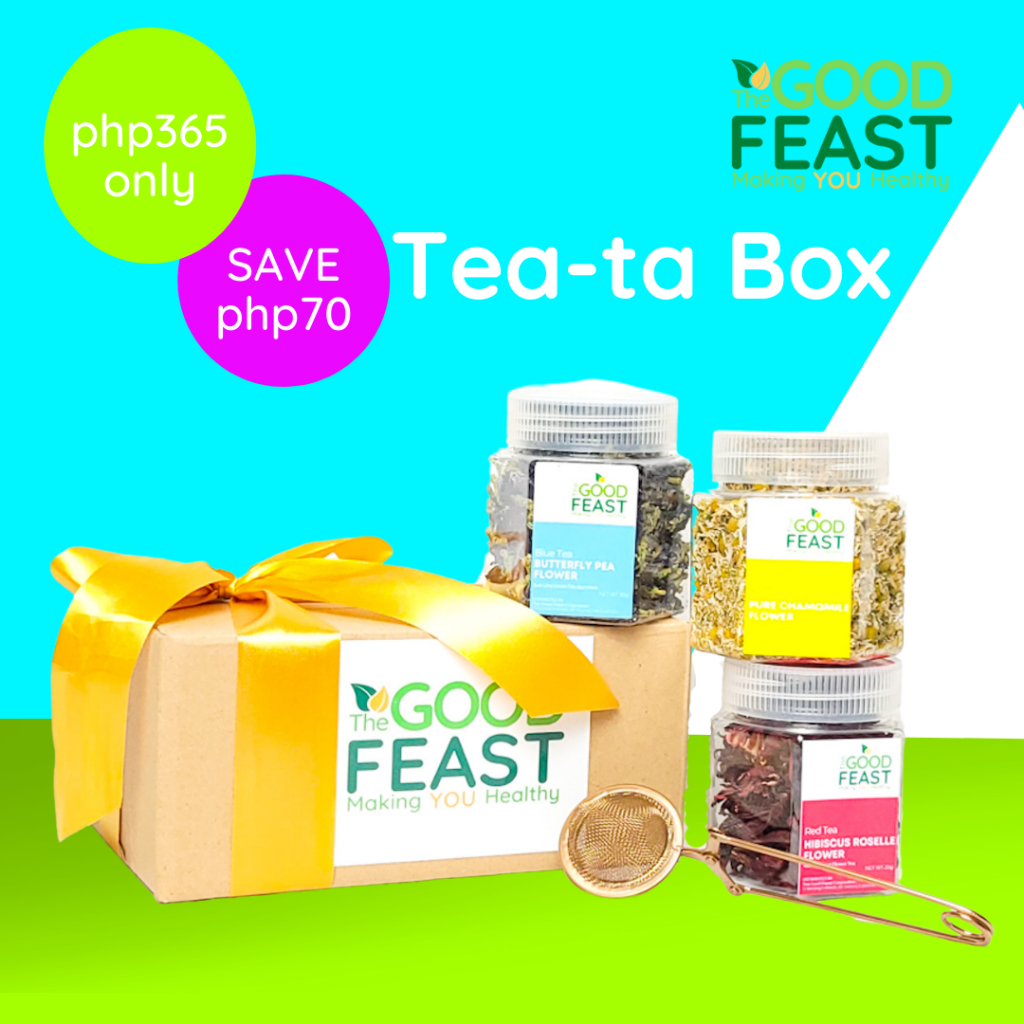 TGF Gift Box Tea-ta Box - Chamomile tea, Red tea, blue tea, tea infuser ...