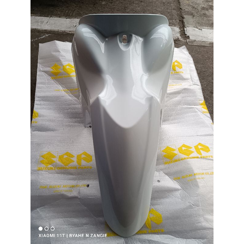 SUZUKI SMASH 115 FRONT FENDER WHITE (original) | Shopee Philippines