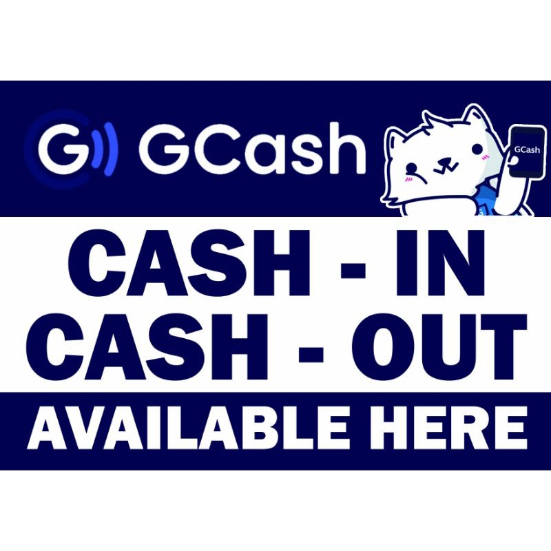CASH-IN CASH-OUT SIGNAGE | Laminated | Shopee Philippines