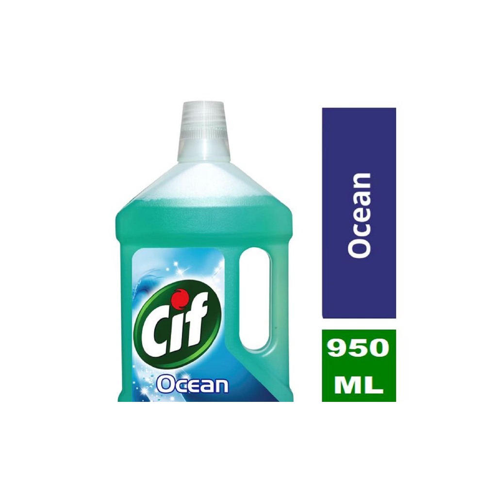 CIF Floor Cleaner No Rinse No Residue Ocean Scent 950ml | Shopee ...