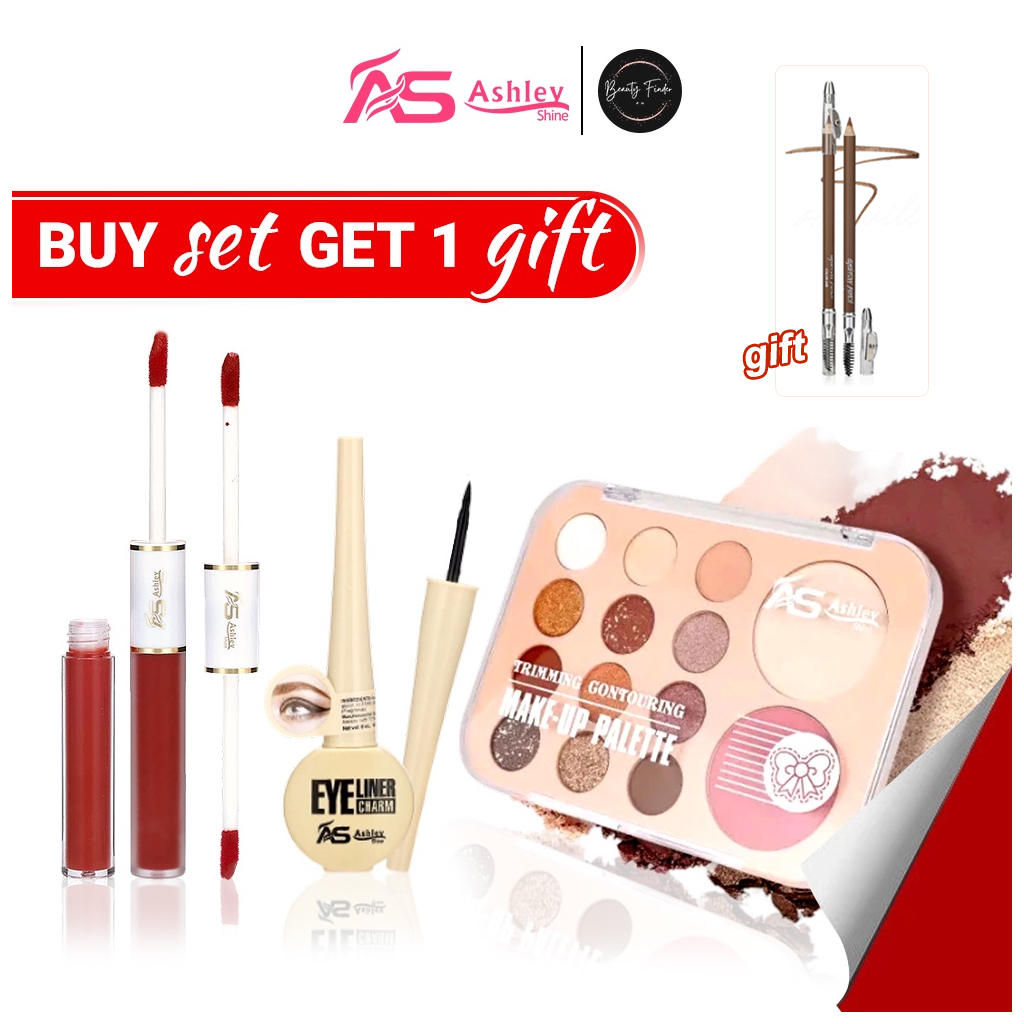 Ashley Shine Face Makeup Set Daily Use Base Make Up Eye shadow ...