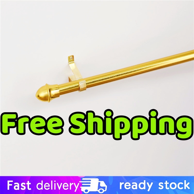 Adjustable & Extendable Curtain Rod Gold and Silver Plated For Curtains ...