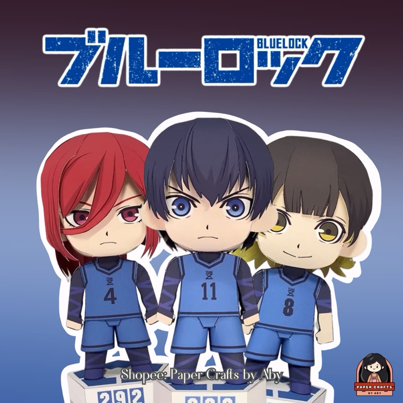 Blue lock Paper Crafts / Paper Anime Action Figure | Shopee Philippines
